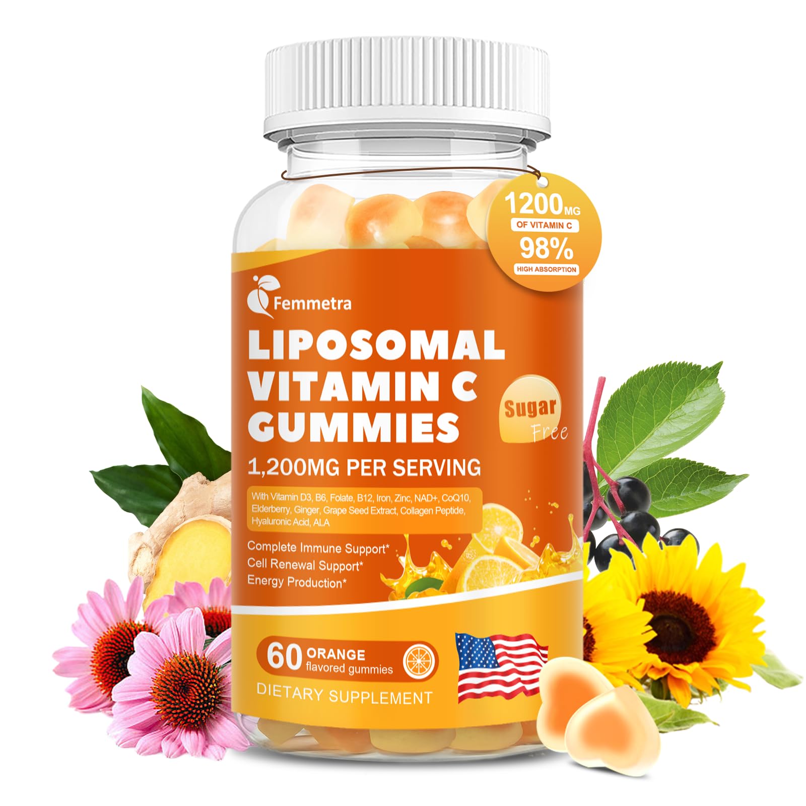 Liposomal Vitamin C gummies for immunity