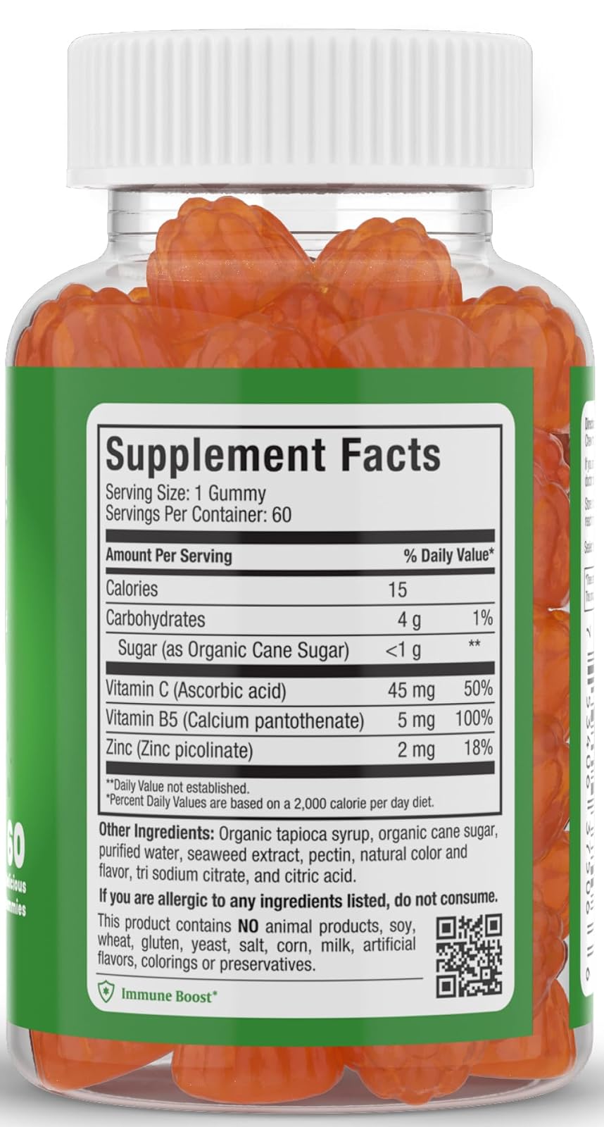 liposomal vitamin C gummies with zinc