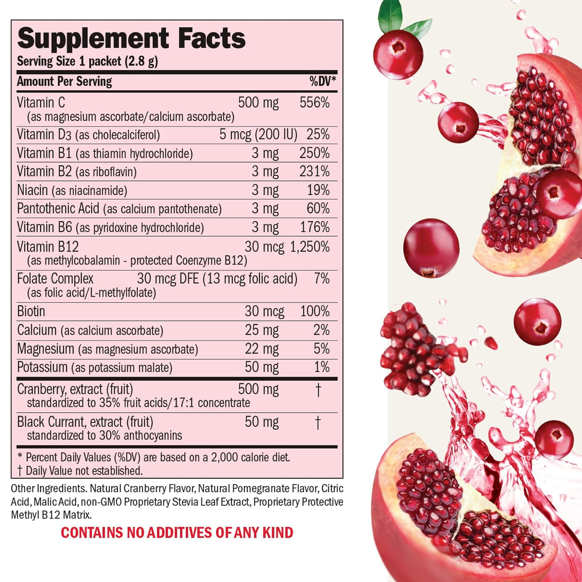 liposomal vitamin c with cranberry extract