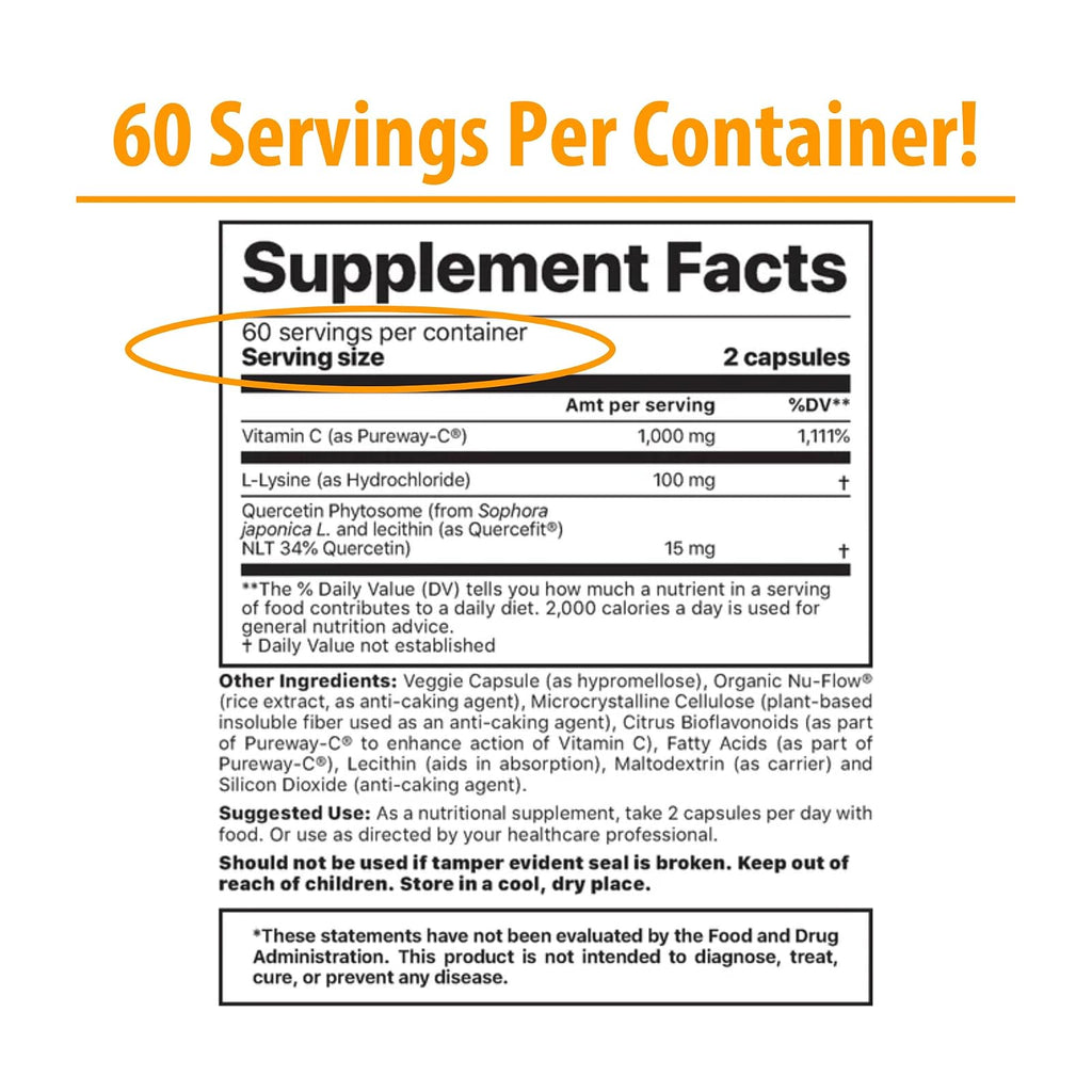 liposomal vitamin C with L-Lysine