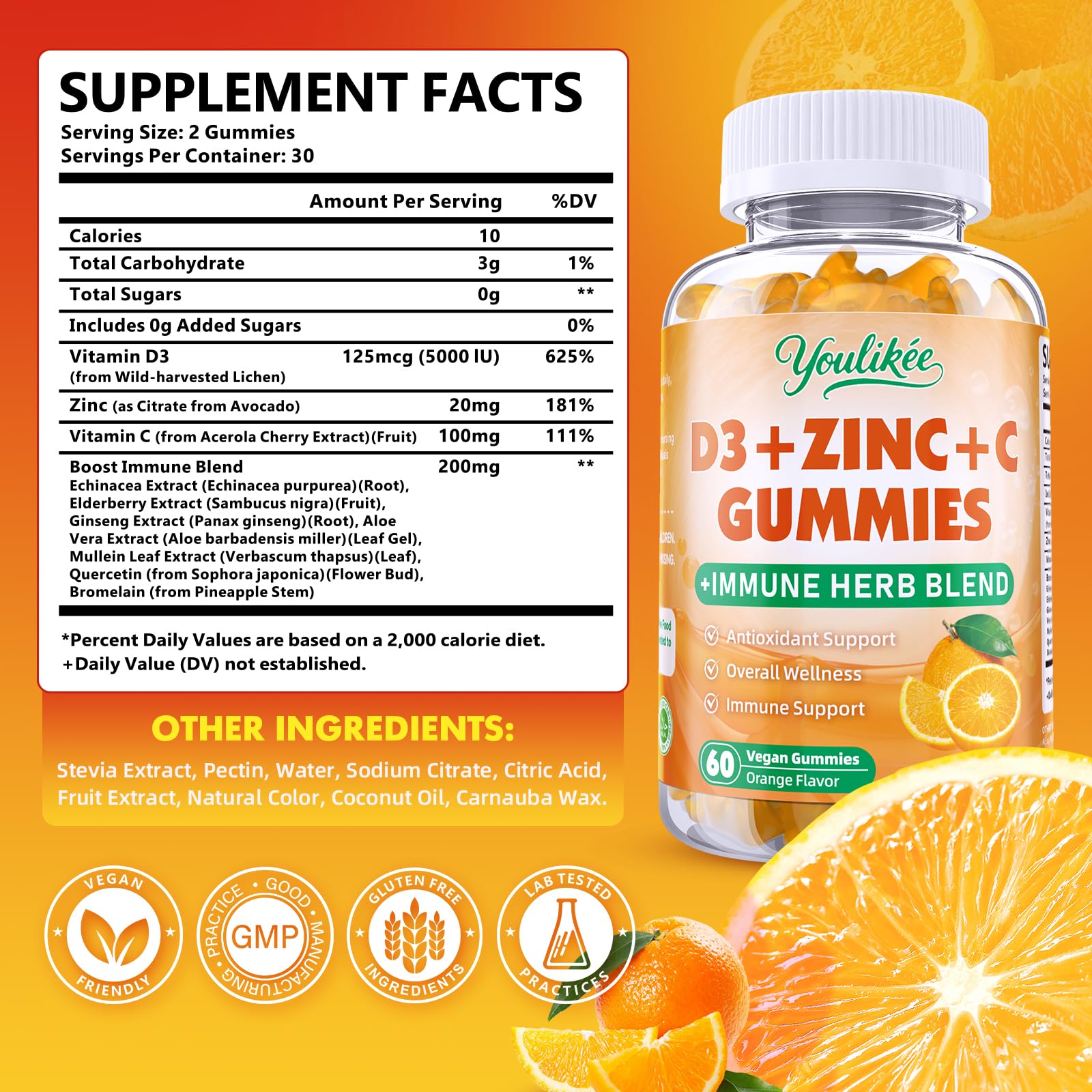 Liposomal vitamin C with zinc benefits