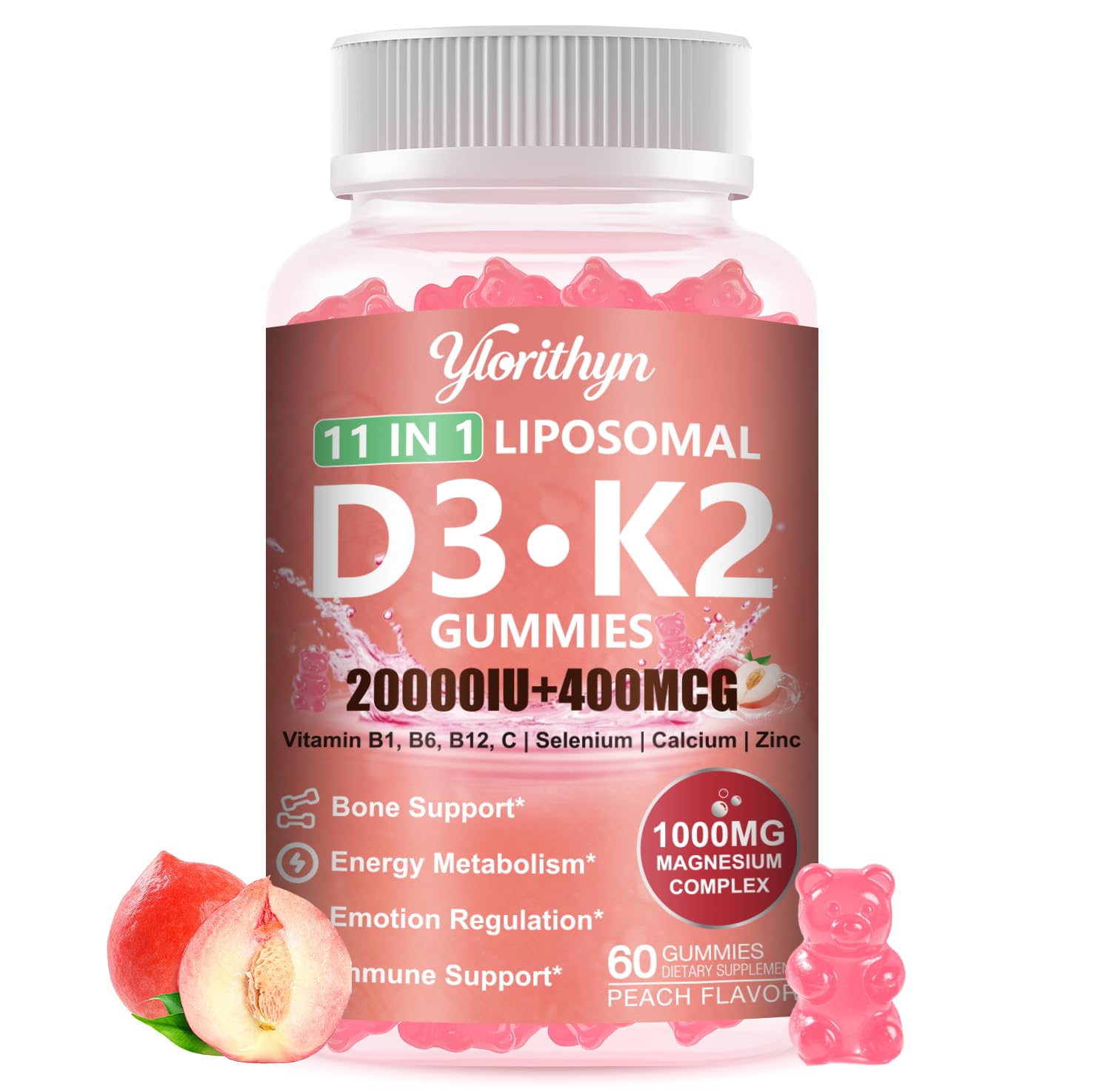 Liposomal Vitamin D3 gummies for immunity