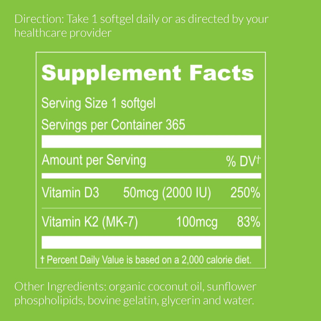 Liposomal vitamin D3 K2 absorption