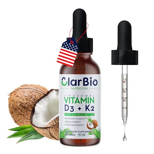 Liposomal Vitamin D3 K2 drops