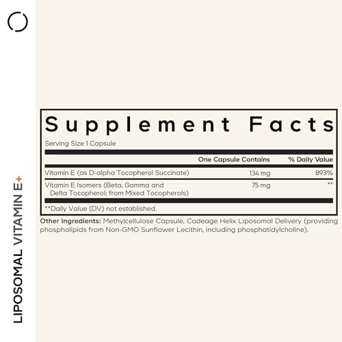liposomal vitamin e antioxidant support