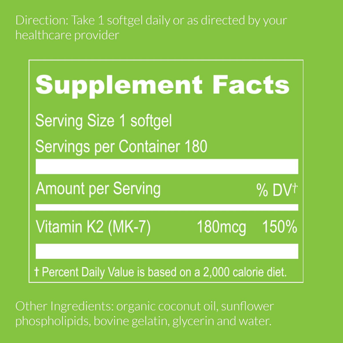 Liposomal vitamin K2 absorption