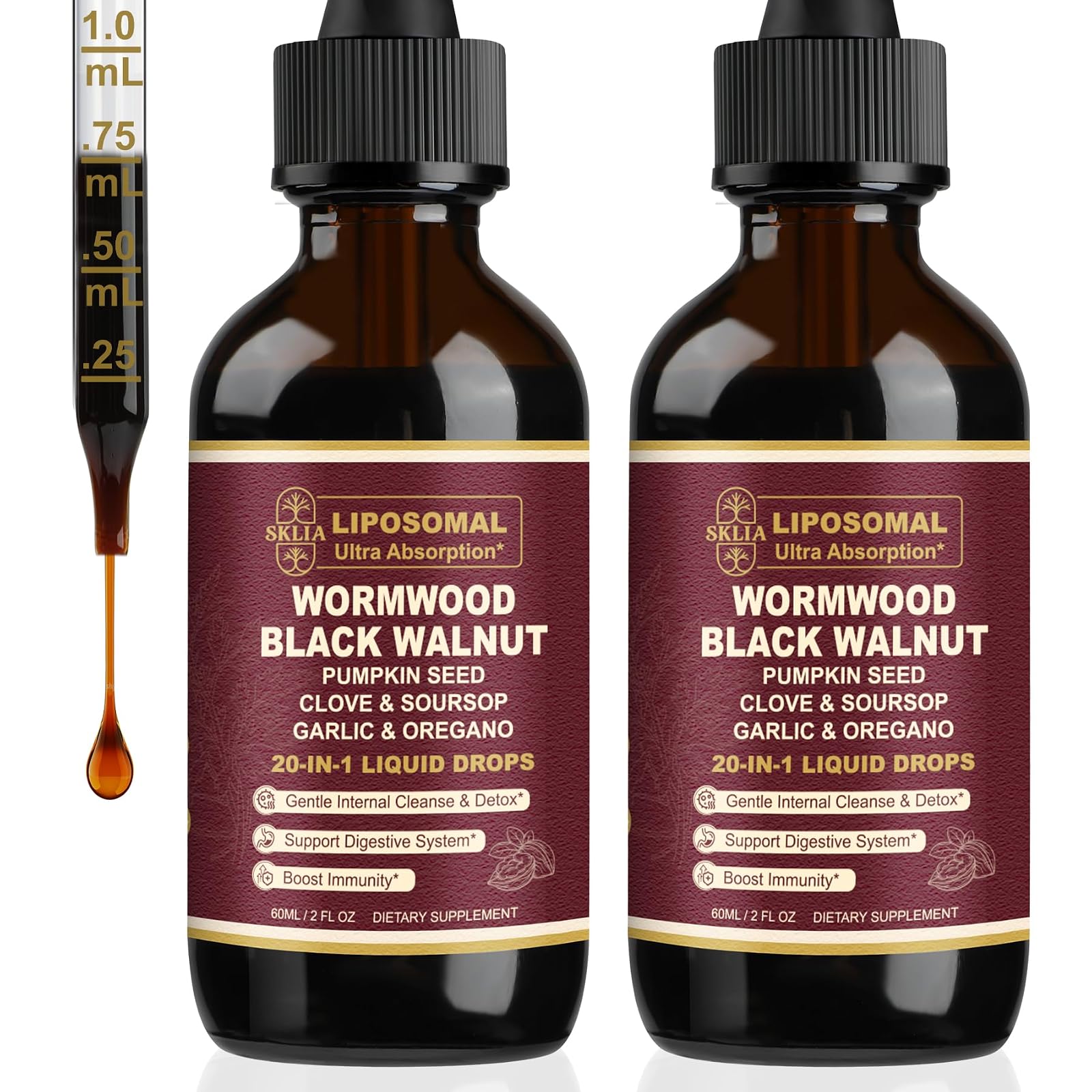 Liposomal Wormwood Black Walnut Cleanse benefits