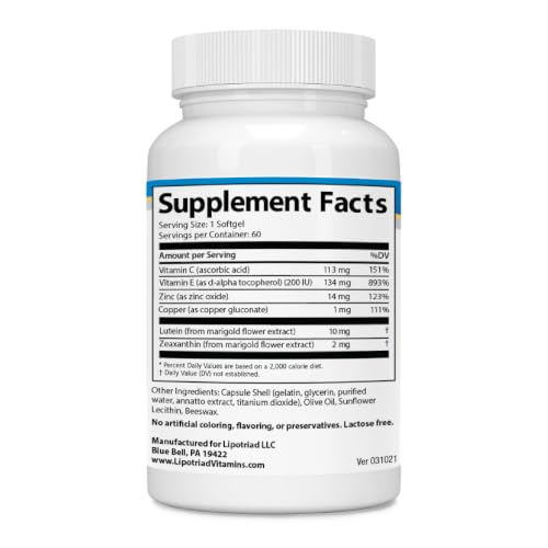 Lipotriad Visionary Eye nutritional capsules