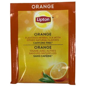 Lipton Orange Herbal Tea bags for relaxation