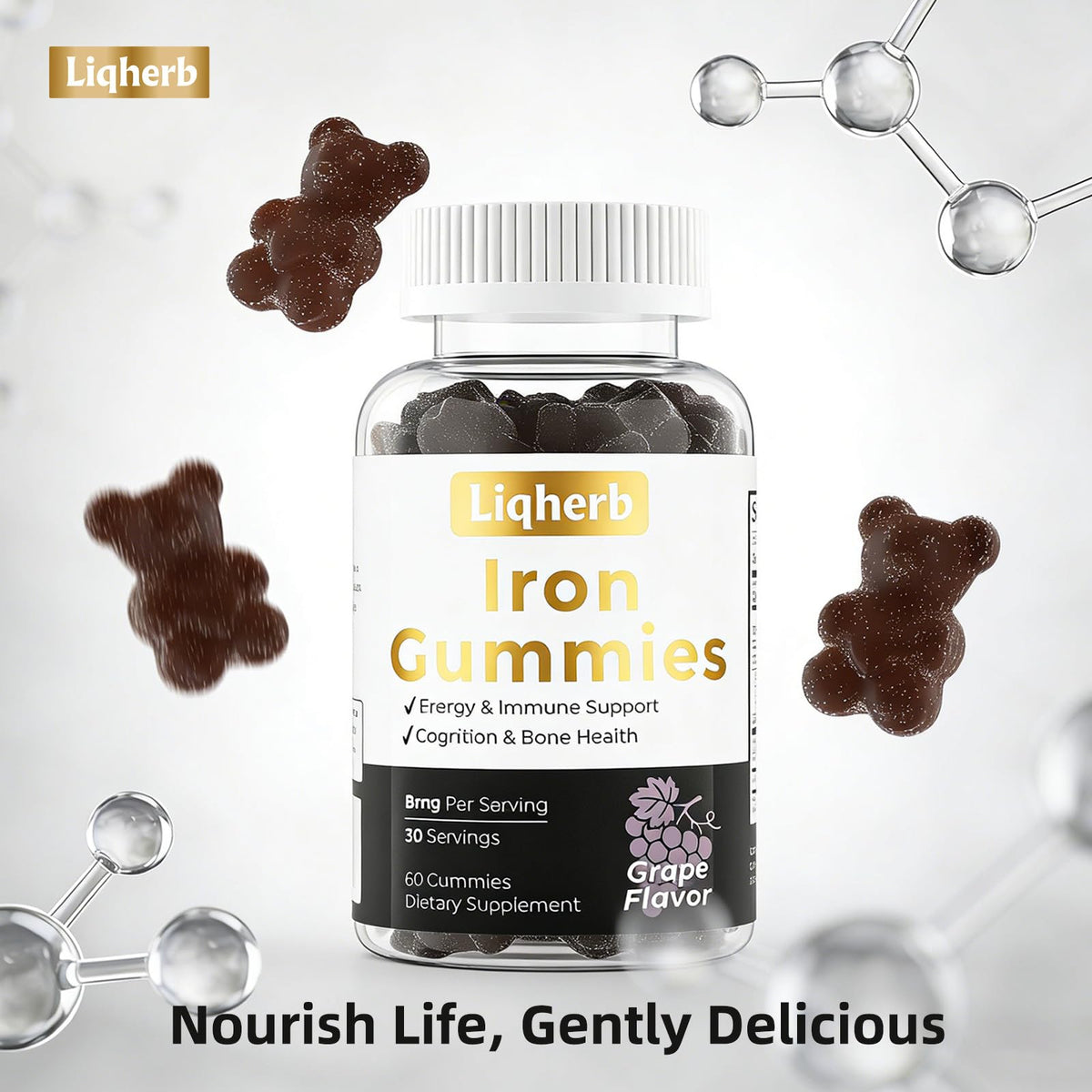 Liqherb Iron Gummies promote vitality