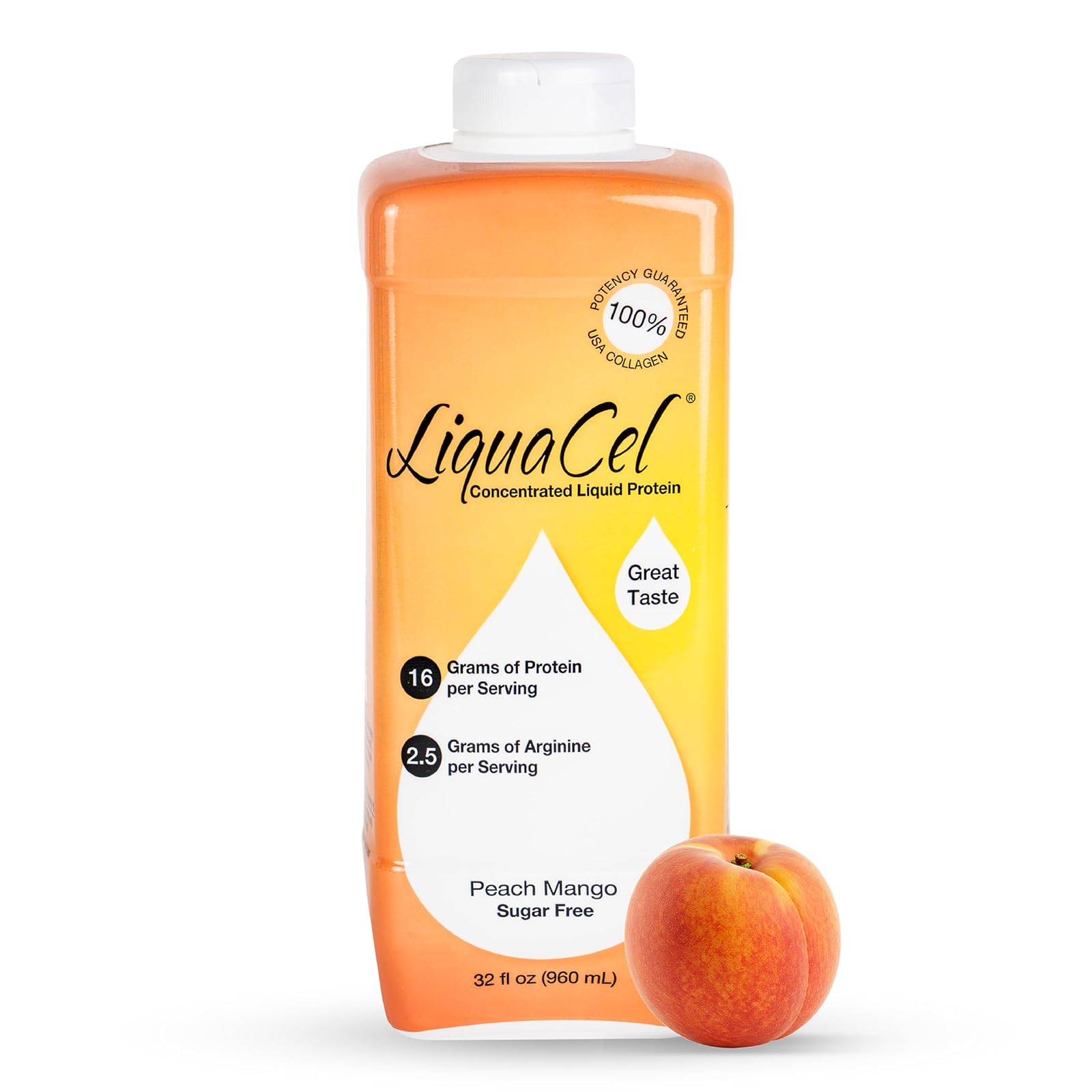 LiquaCel liquid protein peach mango
