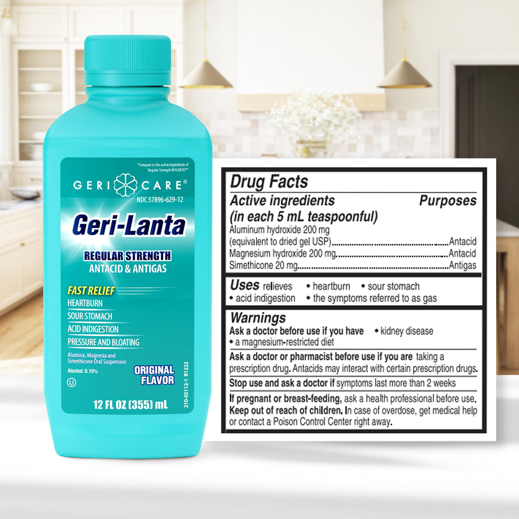 Liquid antacid for sensitive stomachs