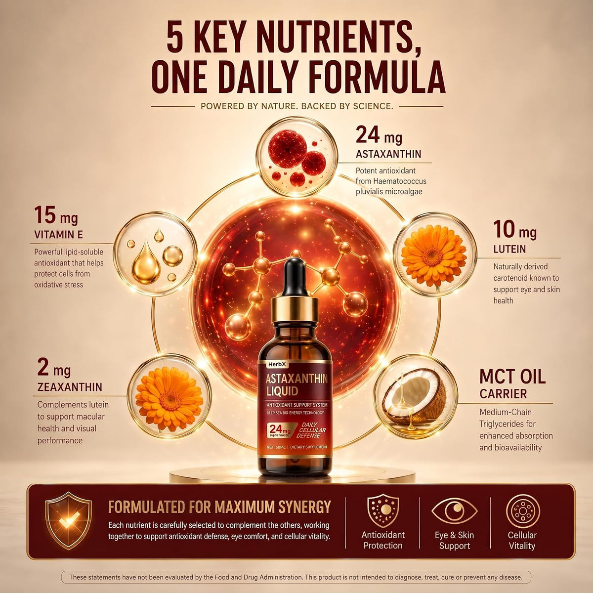 liquid astaxanthin for antioxidant support