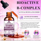 Liquid B Complex vitamins for absorption