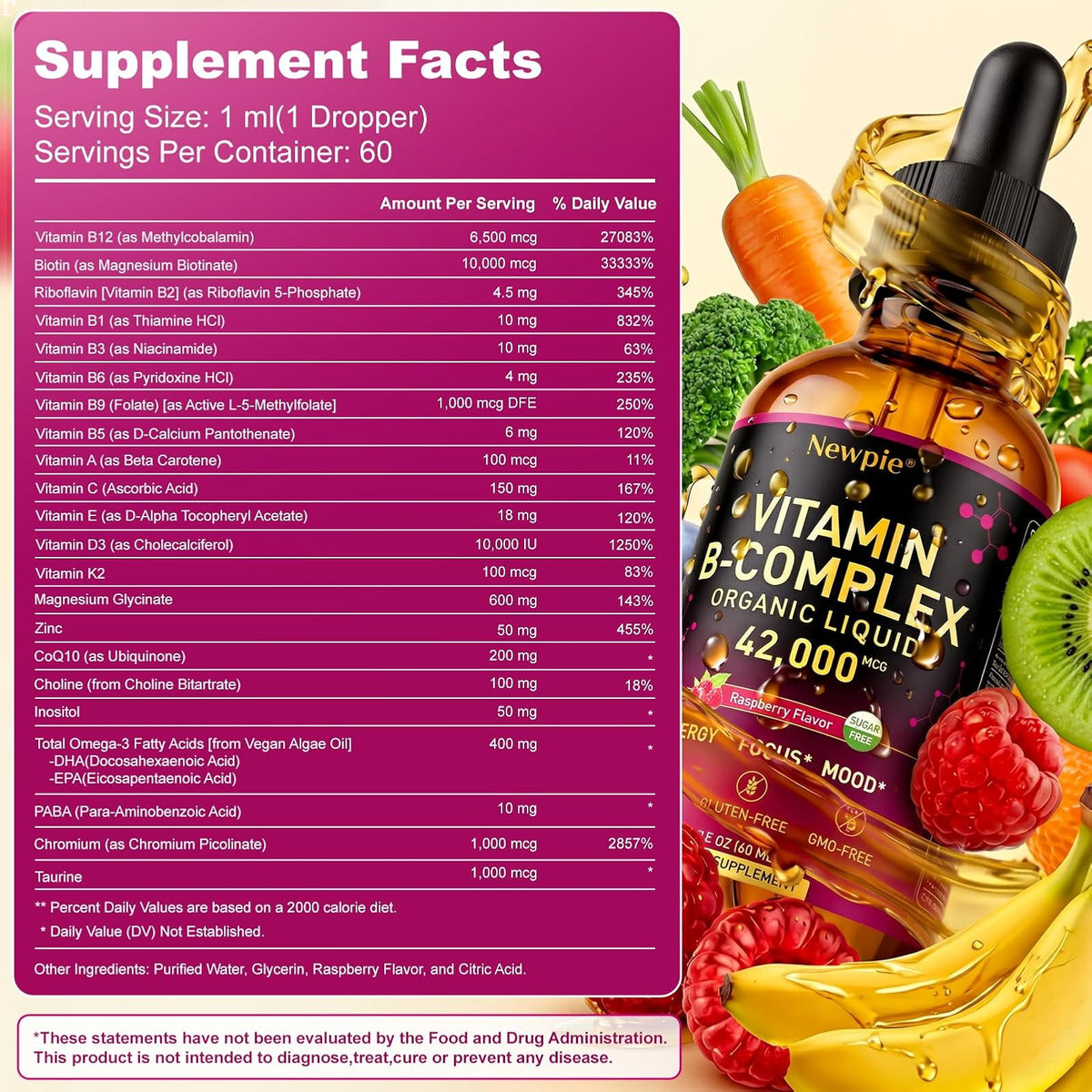 liquid B vitamins for energy boost