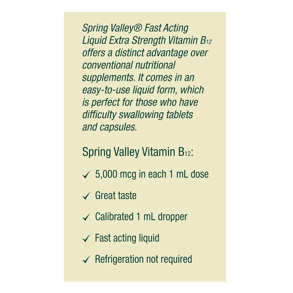 Liquid B12 for easy absorption