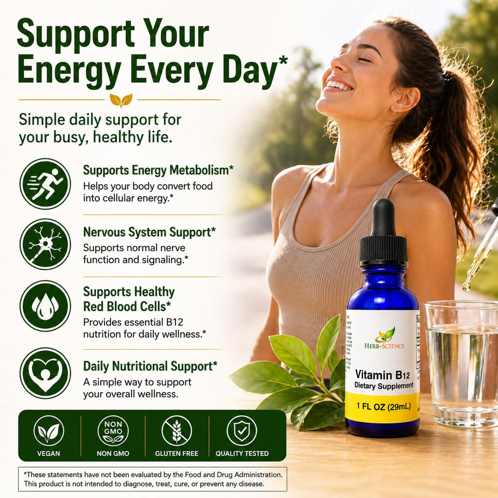 liquid B12 for healthy metabolism