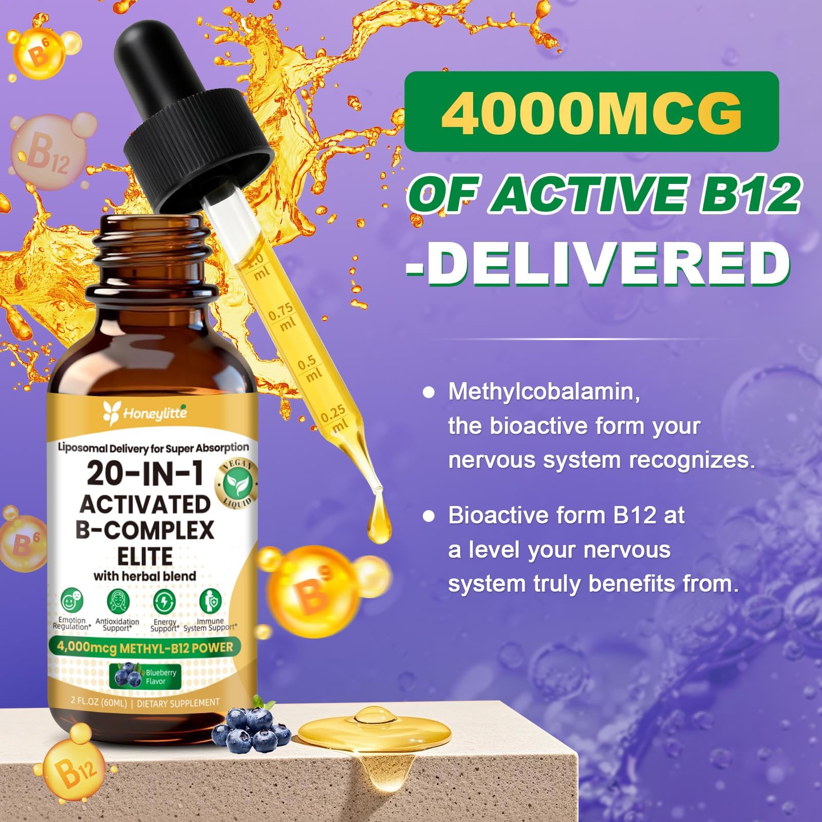 Liquid B12 for immune support