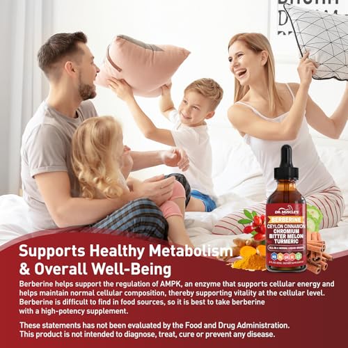 Liquid berberine with cinnamon flavour