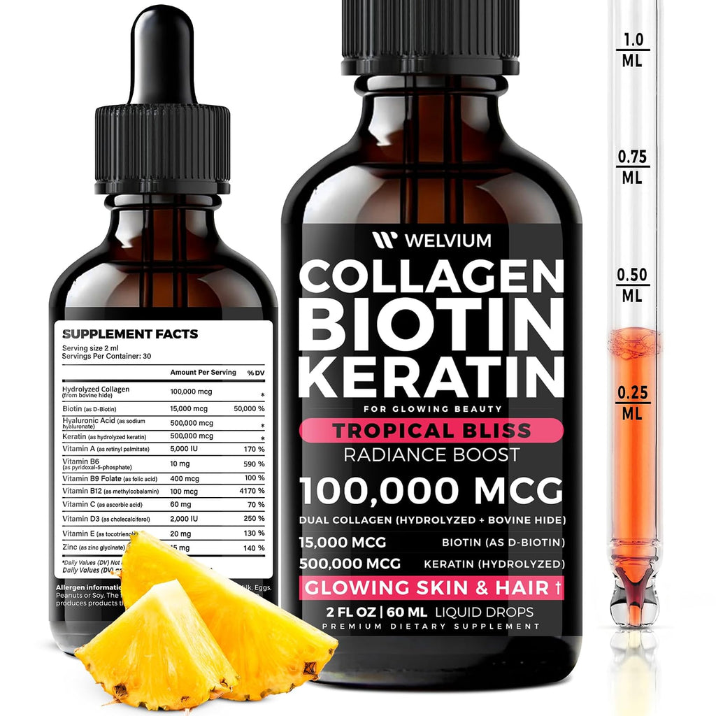 liquid biotin collagen peptide complex