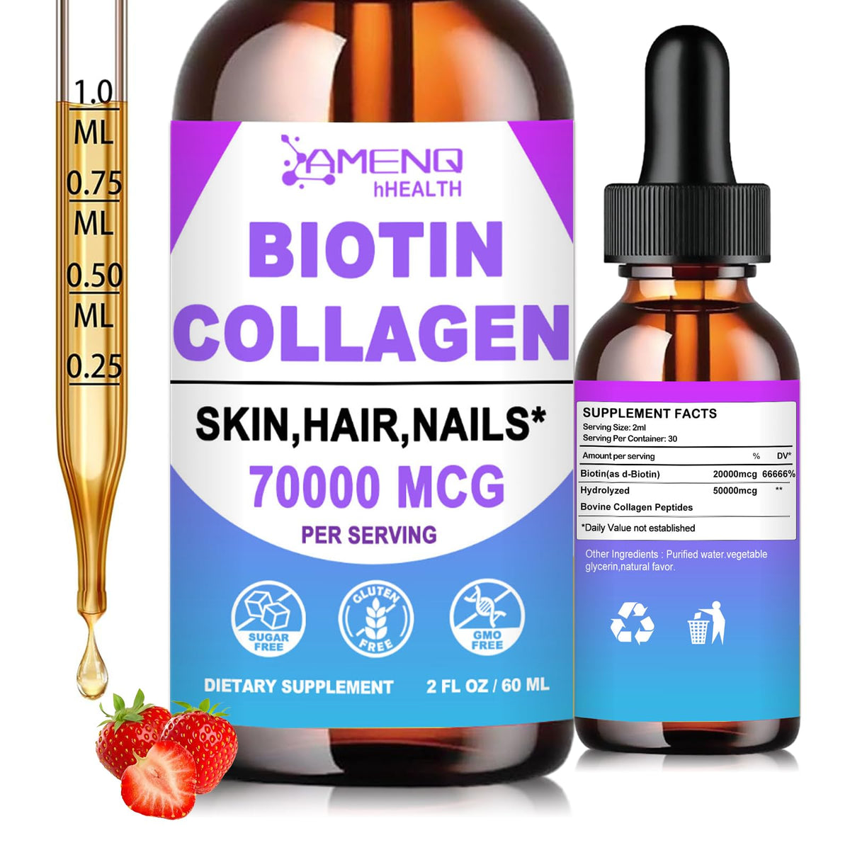 Liquid Biotin for healthy hair