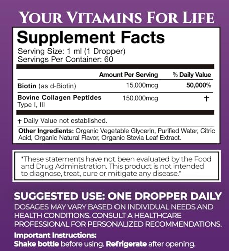 liquid biotin for healthy hair