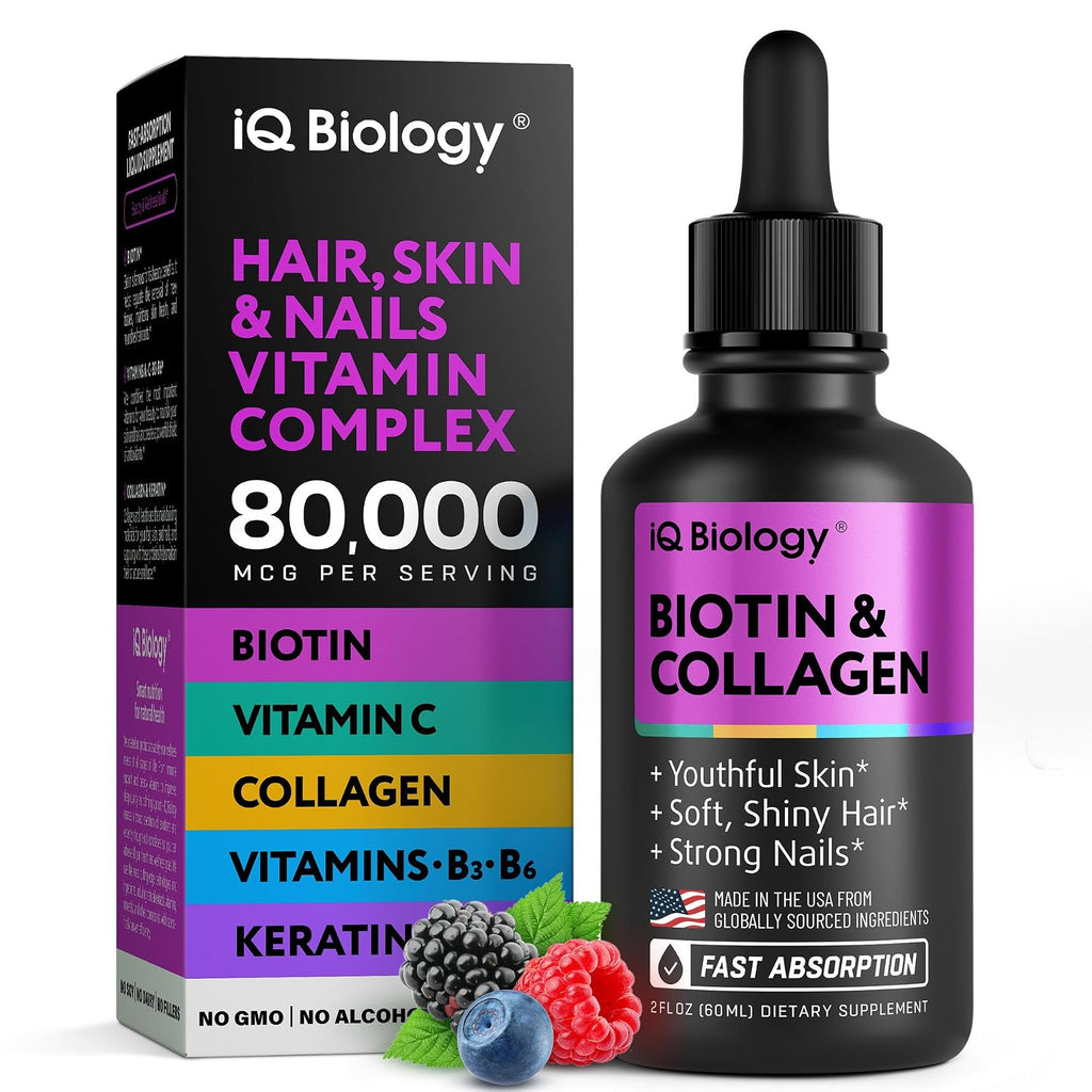 liquid biotin hair growth support