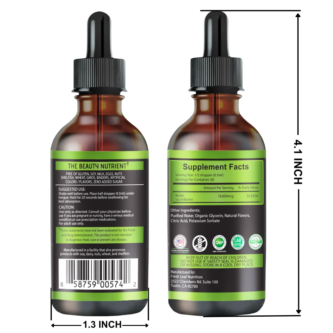 liquid biotin with 60 servings