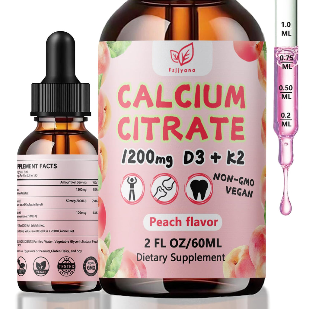 liquid calcium citrate drops for strong bones