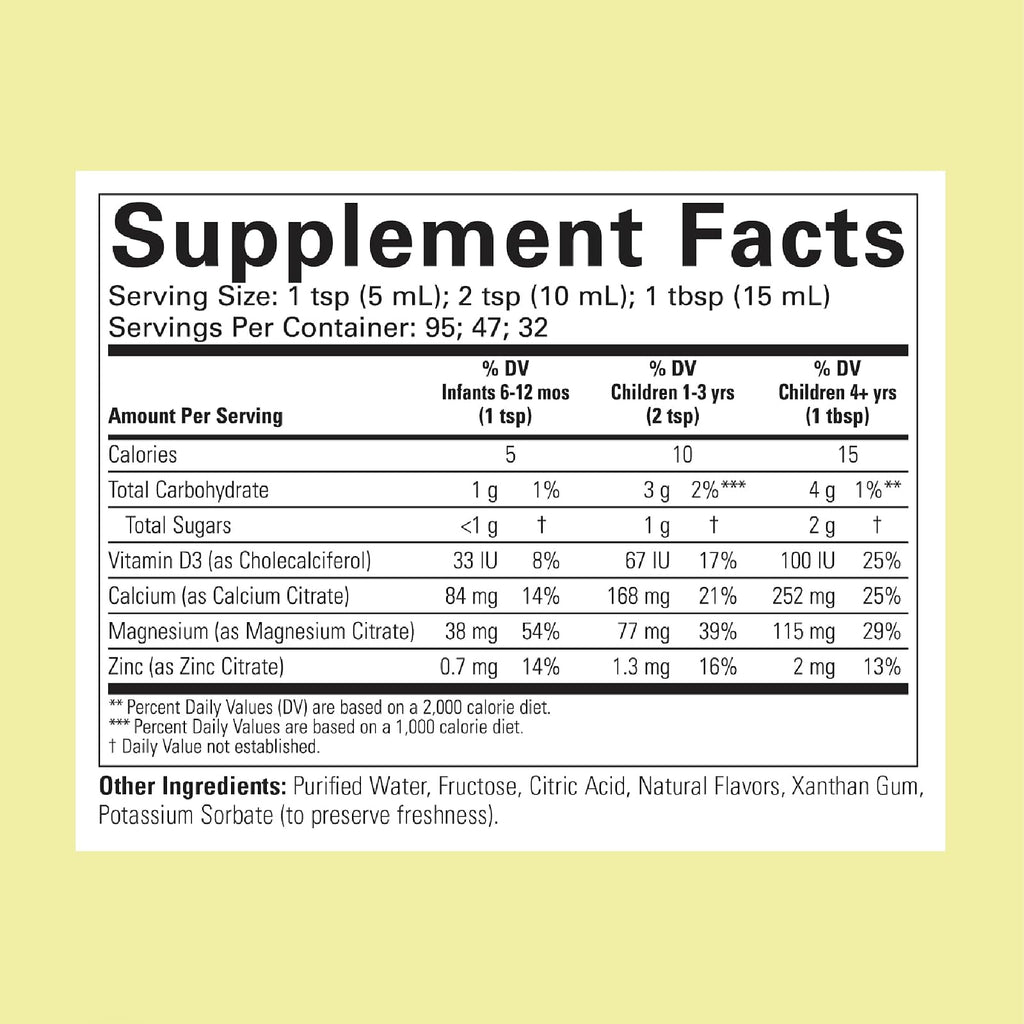 liquid calcium citrate for strong bones