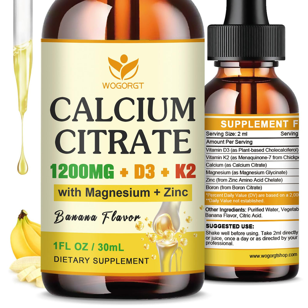 Liquid Calcium Citrate supplement for strong bones