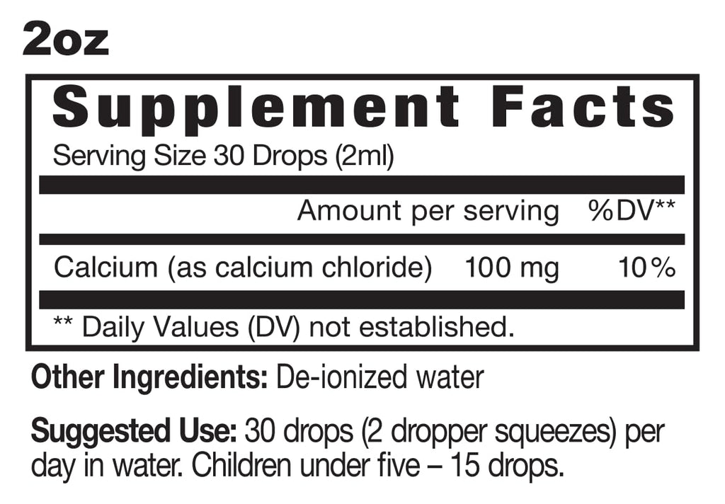 liquid calcium concentrate for strong bones