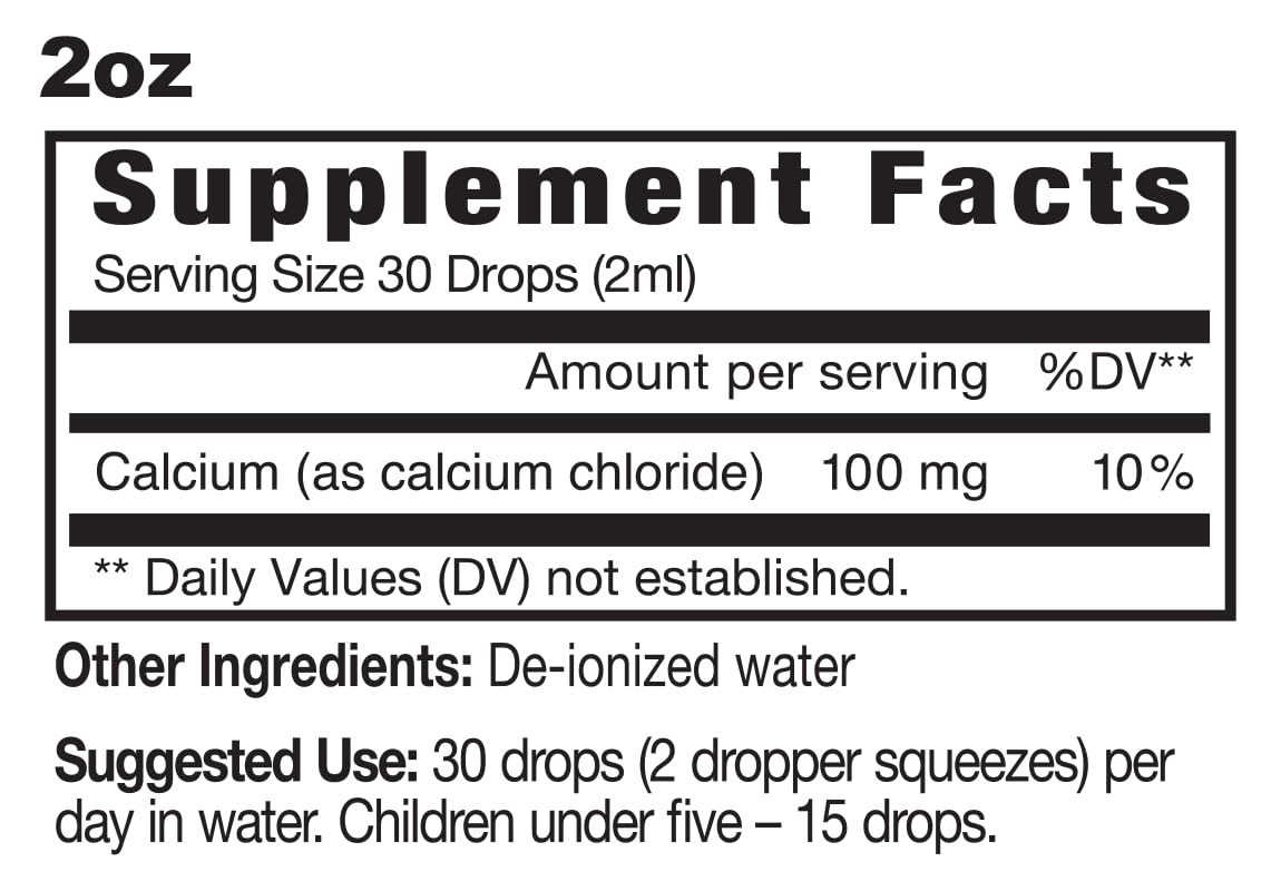 liquid calcium concentrate for strong bones