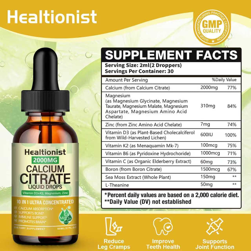 liquid calcium supplement for strong bones