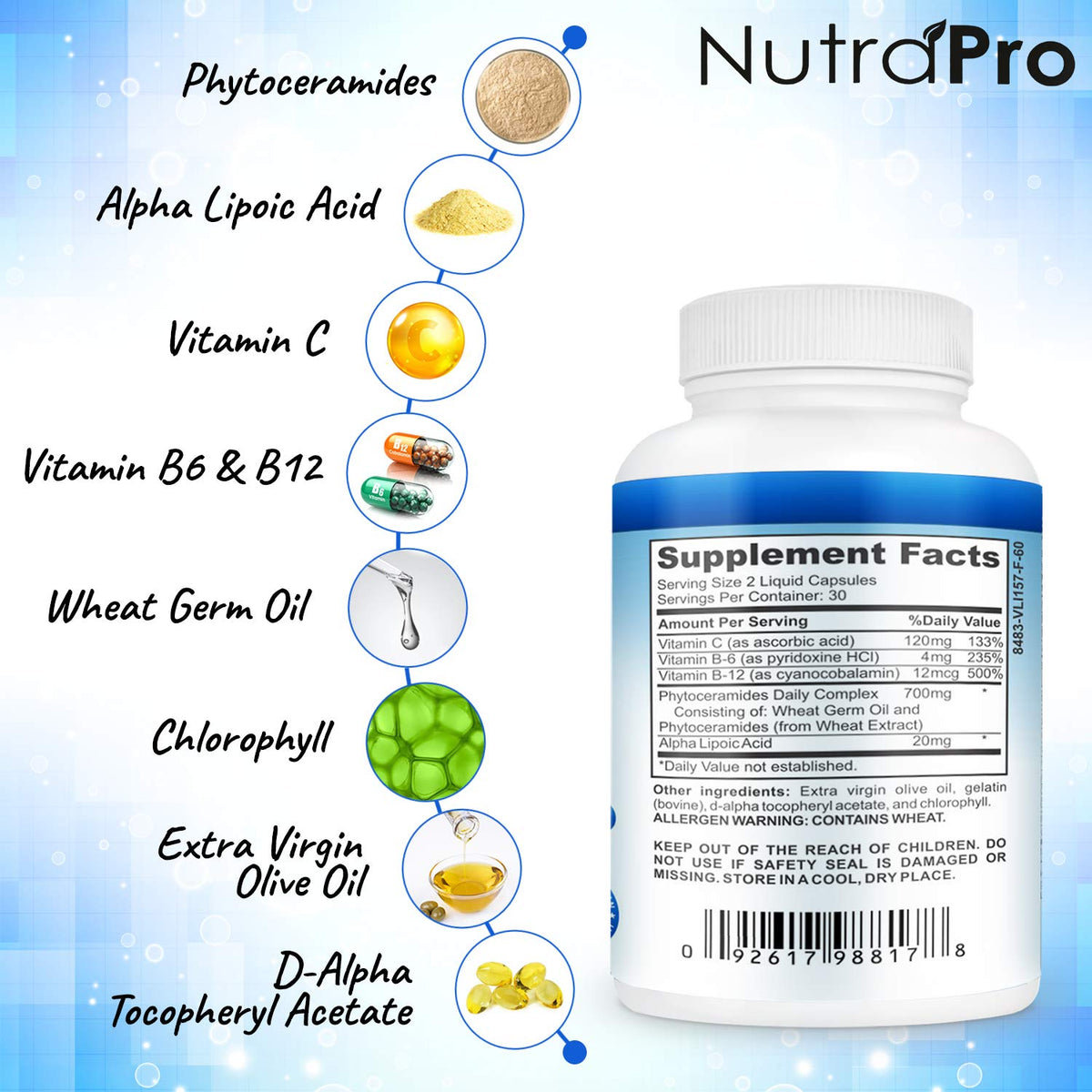 Liquid capsules for skin hydration