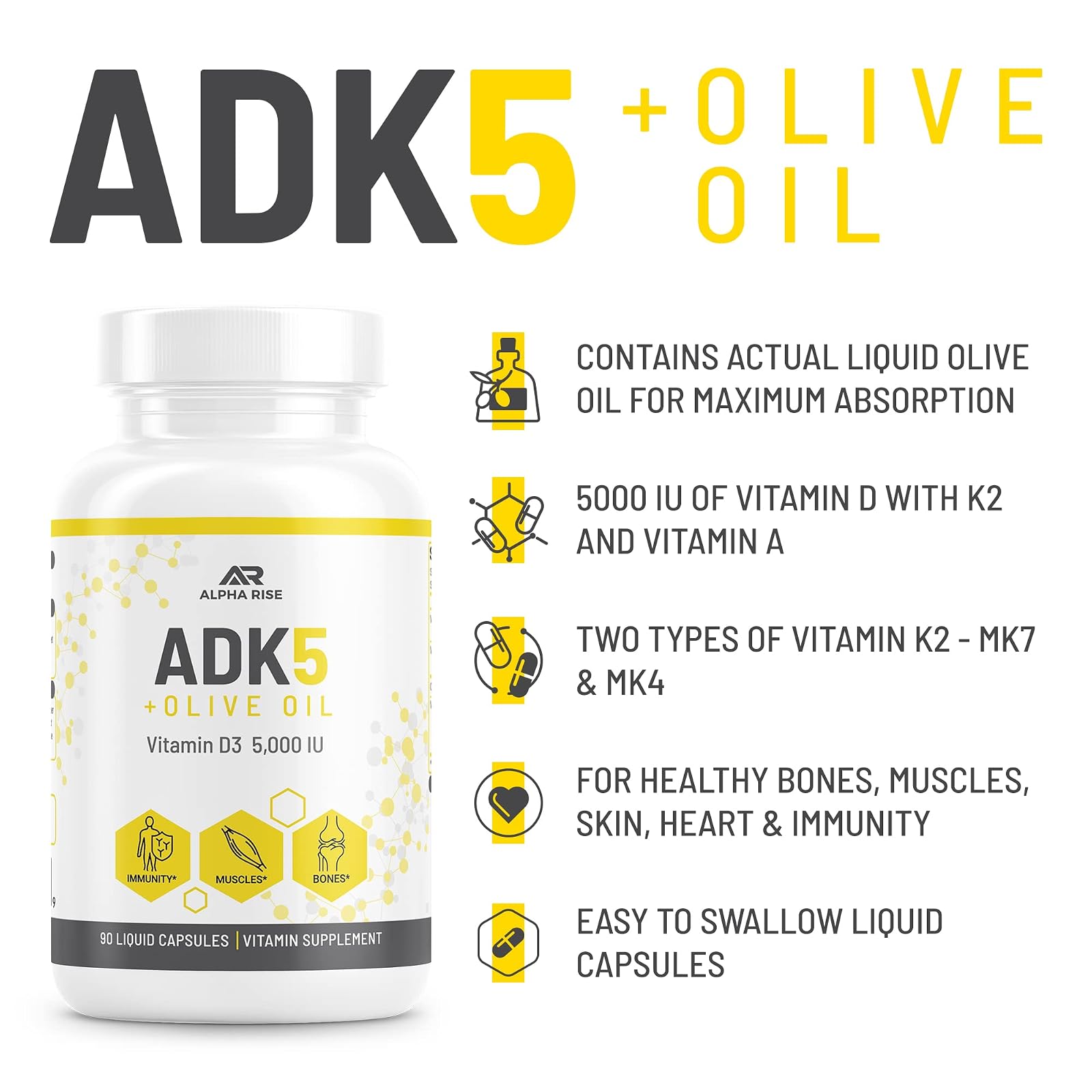 liquid capsules for vitamin D absorption