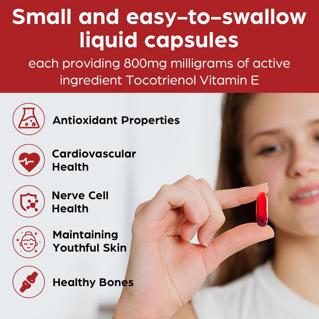 Liquid capsules for vitamin E absorption