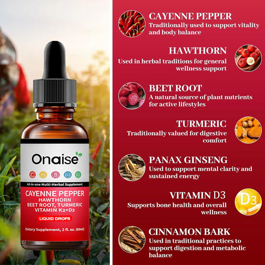 liquid cayenne drops for energy support