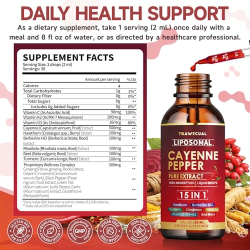 Liquid cayenne extract for immune system
