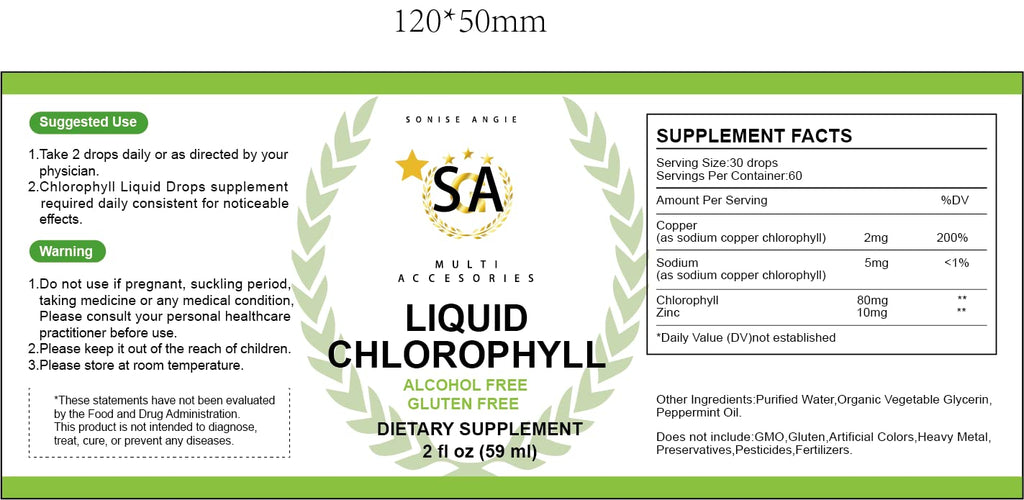 liquid chlorophyll drops for energy
