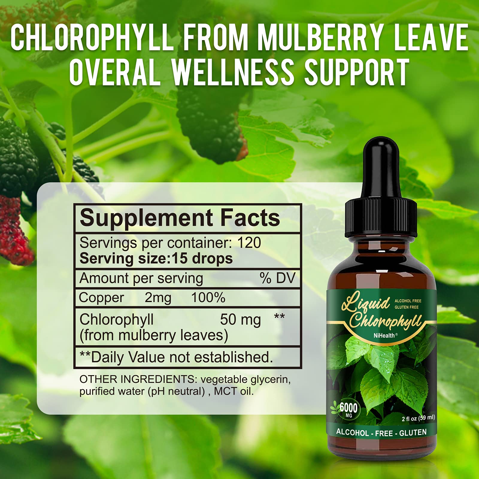 liquid chlorophyll drops for hydration