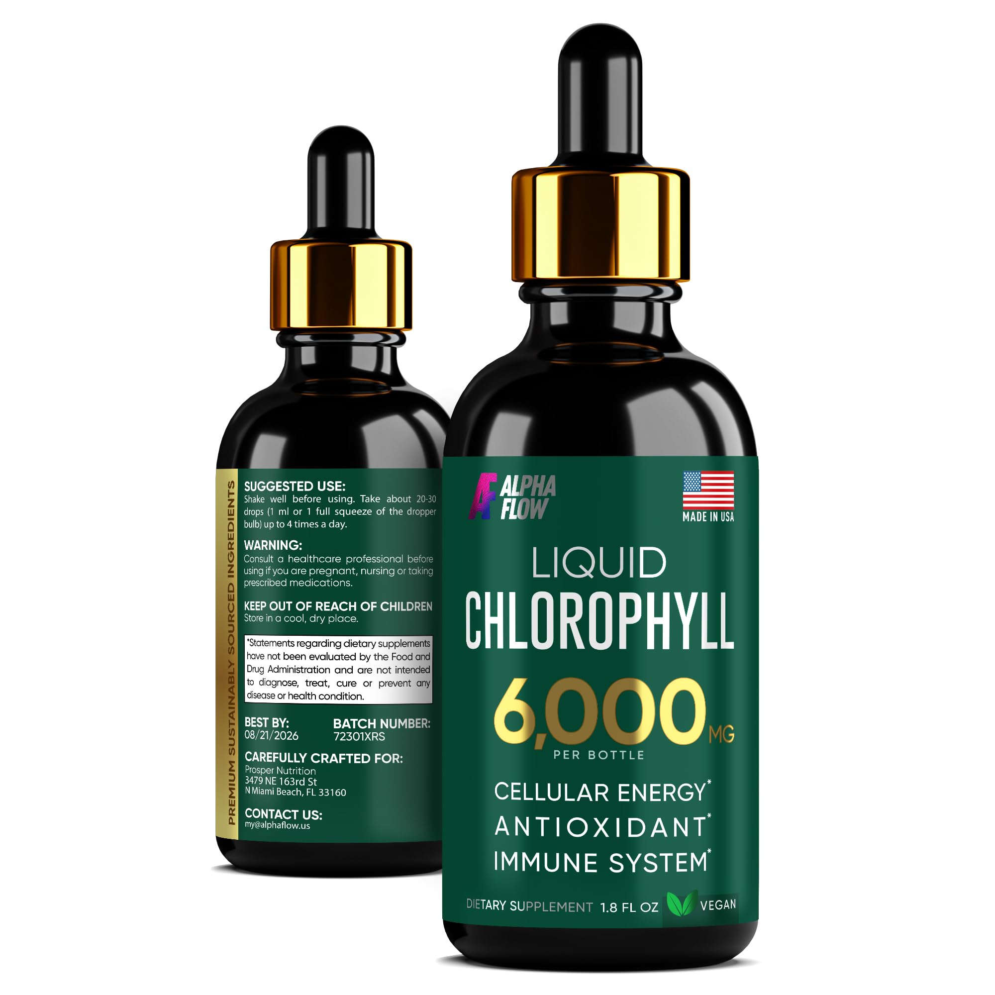 liquid chlorophyll drops for wellness