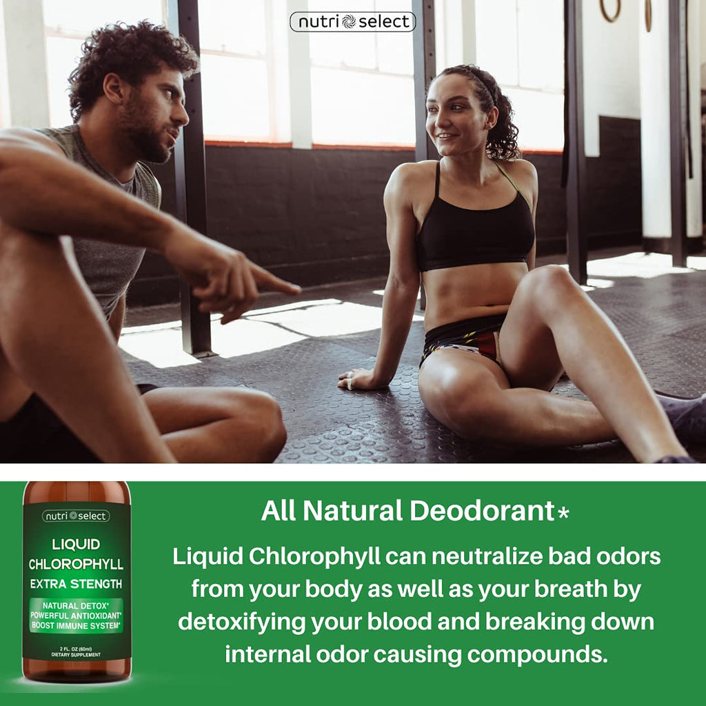 Liquid chlorophyll for better digestion