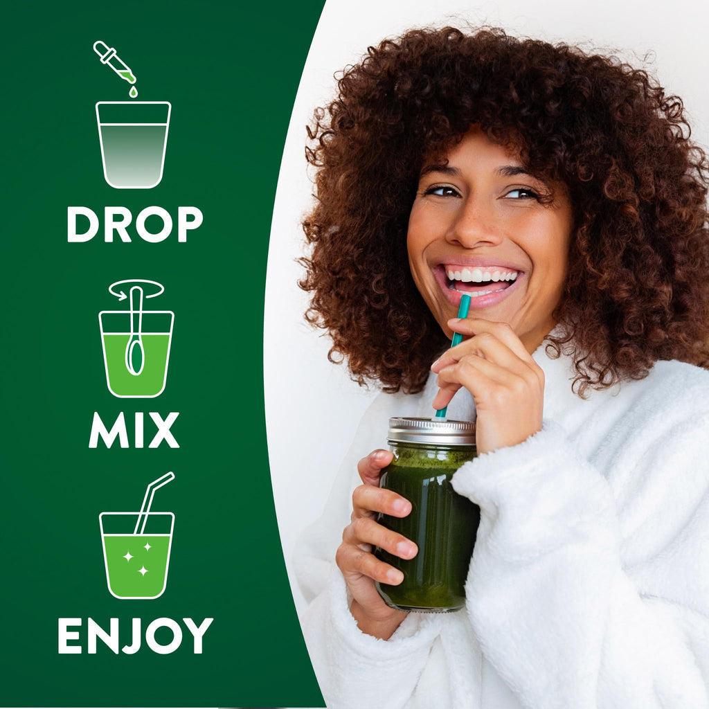 Liquid chlorophyll for detox support
