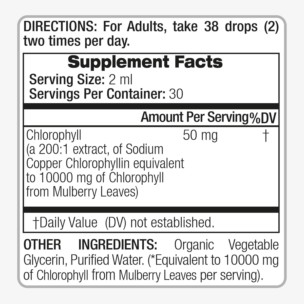 liquid chlorophyll for skin health