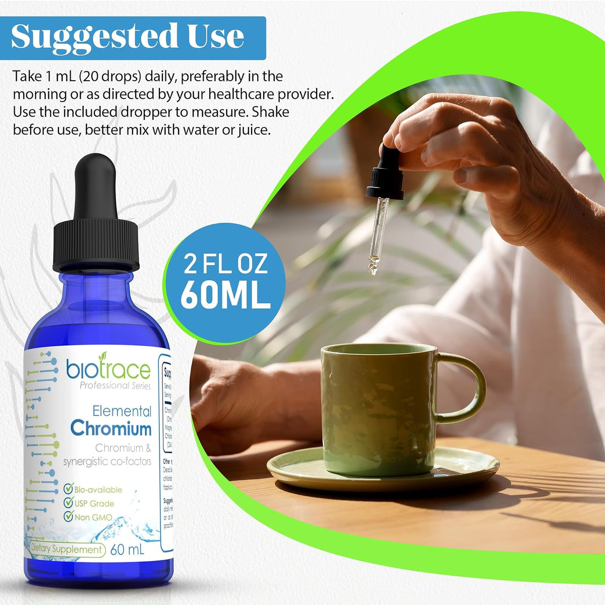Liquid chromium for easy absorption