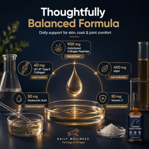 liquid collagen for shiny fur
