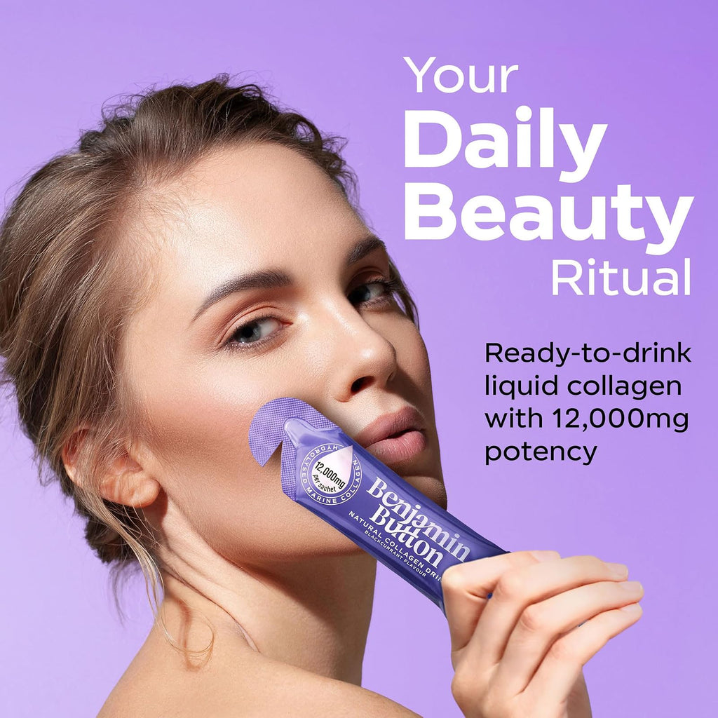 Liquid collagen peptides for beauty