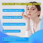 Liquid collagen peptides for healthy hair