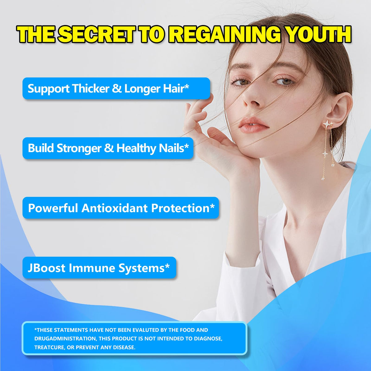 Liquid collagen peptides for healthy hair